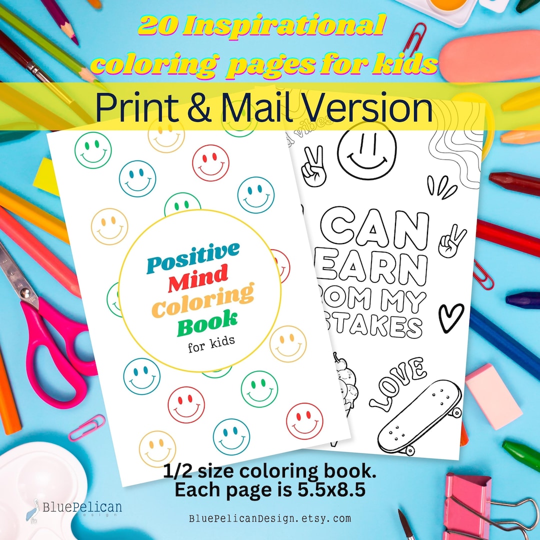 Positivity Coloring – Mindfulness Coloring – Coloring for Classroom ...