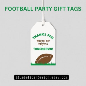 Football Gift Tag – Sports Gift Tag – Themed Birthday Gift Tag ...