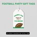 Football Gift Tag – Sports Gift Tag – Themed Birthday Gift Tag ...