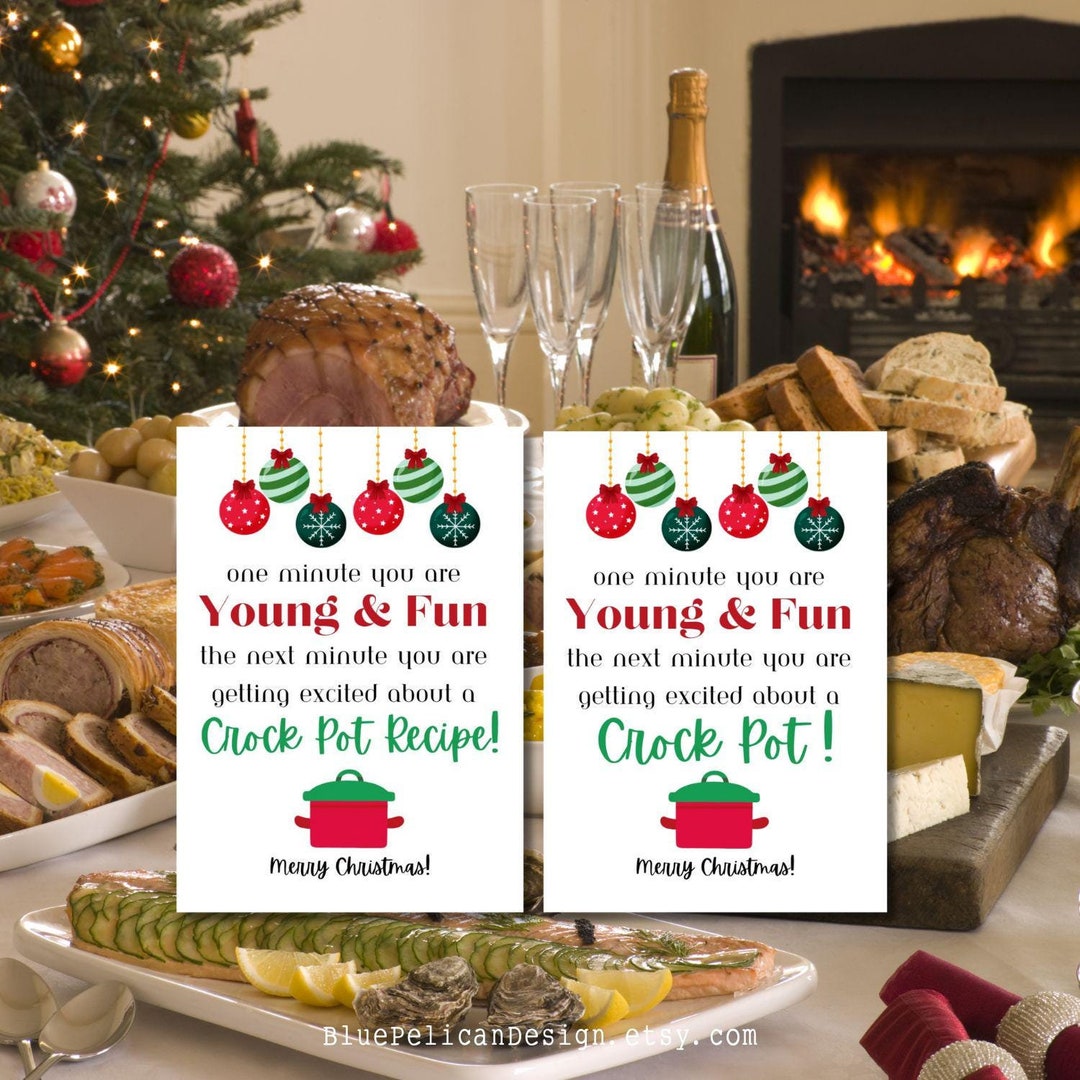 Young and Fun Crock Pot Tag – crock Pot Recipe Gift Tag - Printable ...
