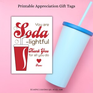Printable Soda Appreciation Gift Tags for Coke – Soda Delightful ...
