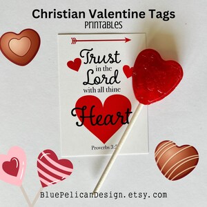 Heart Valentine's Tag – Church Tag – Printable Valentine Card ...