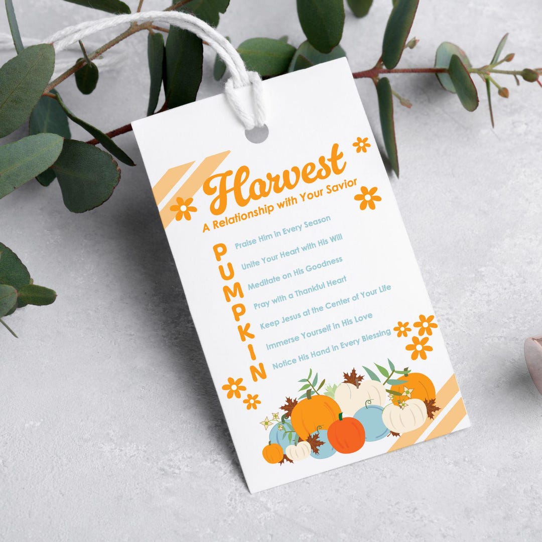 Printable Gift Tag, Religious Thanksgiving Card, Harvest Your ...