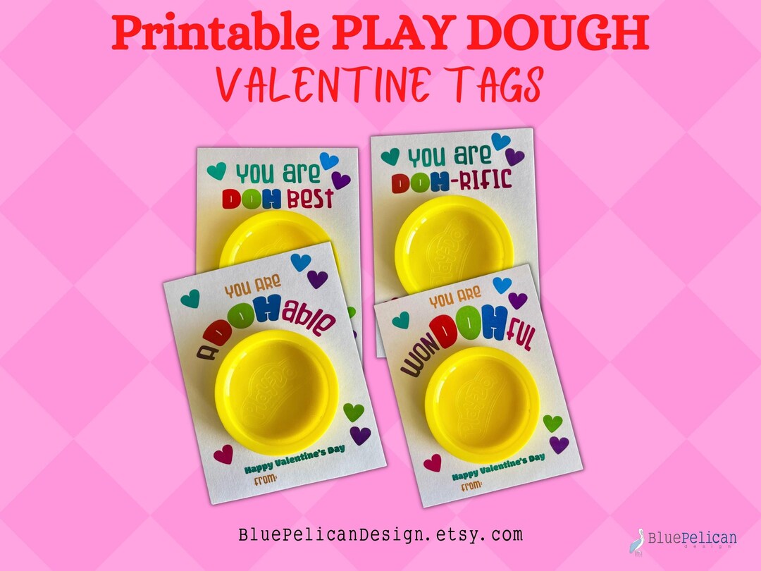 Play-doh Valentine Exchange Cards – Printable Valentine Cards for ...