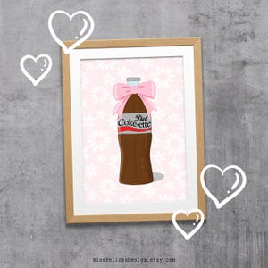 Coquette Diet Coke Poster | Cute Diet Coke Lovers Printable Wall Art ...