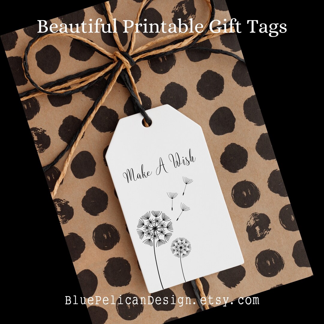 Happy Birthday Gift Tag – Wish Gift Tag – Cute Printable Gift Tags ...