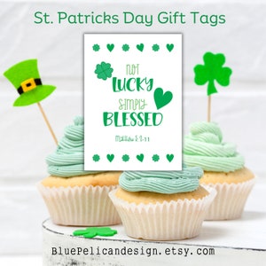 Not Lucky Simply Blessed Card Printable – Christian St. Patrick's Day ...