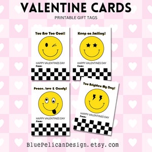 Smiley Face Valentine Cards – Retro Valentine Cards – Cute Valentines ...