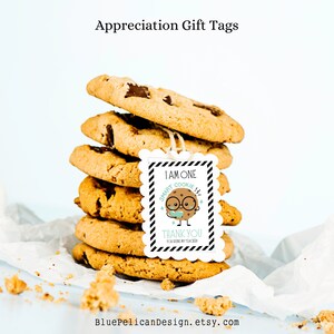Printable Thank You Cookie Tag for Teachers – Smart Cookie Treat Tag ...