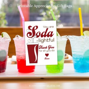 Printable Soda Appreciation Gift Tags – Soda Delightful – Tumbler Gift ...
