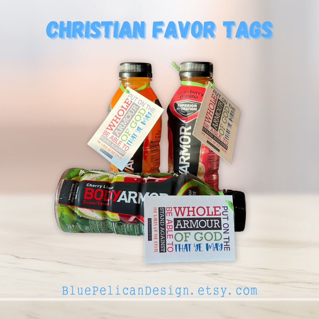 Printable Scripture Card Gift Favor Tag – Armor of God Bible Verse ...
