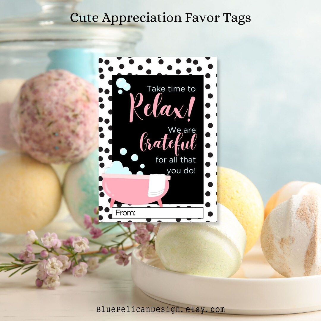 Thank You Favor Tags for Teachers and Employees – Teacher Appreciation ...