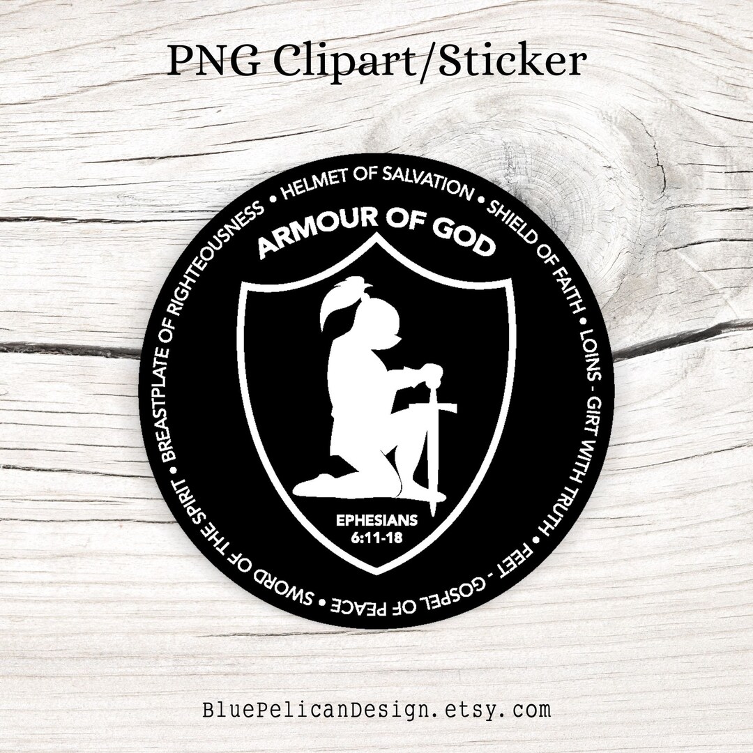 Spiritual Digital Stickers • armor of God Printable Sticker for ...