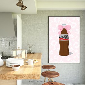 Coquette Diet Coke Poster | Cute Diet Coke Lovers Printable Wall Art ...