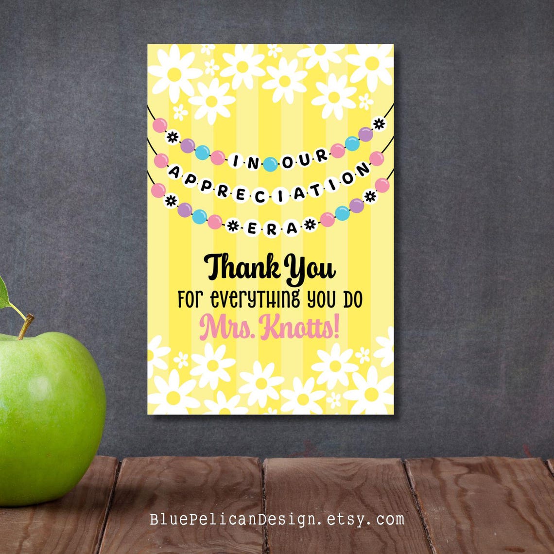Appreciation Era, Custom Teacher Appreciation Posters, Customizable ...