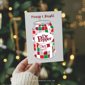 Happy Christmas Dr Pepper Clip Art Bundle – Holiday Soda Can PNG ...