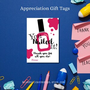 Printable Appreciation Gift Ideas – gift From Students – Teacher Thank ...