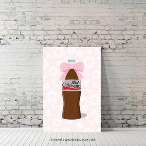 Coquette Diet Coke Poster | Cute Diet Coke Lovers Printable Wall Art ...