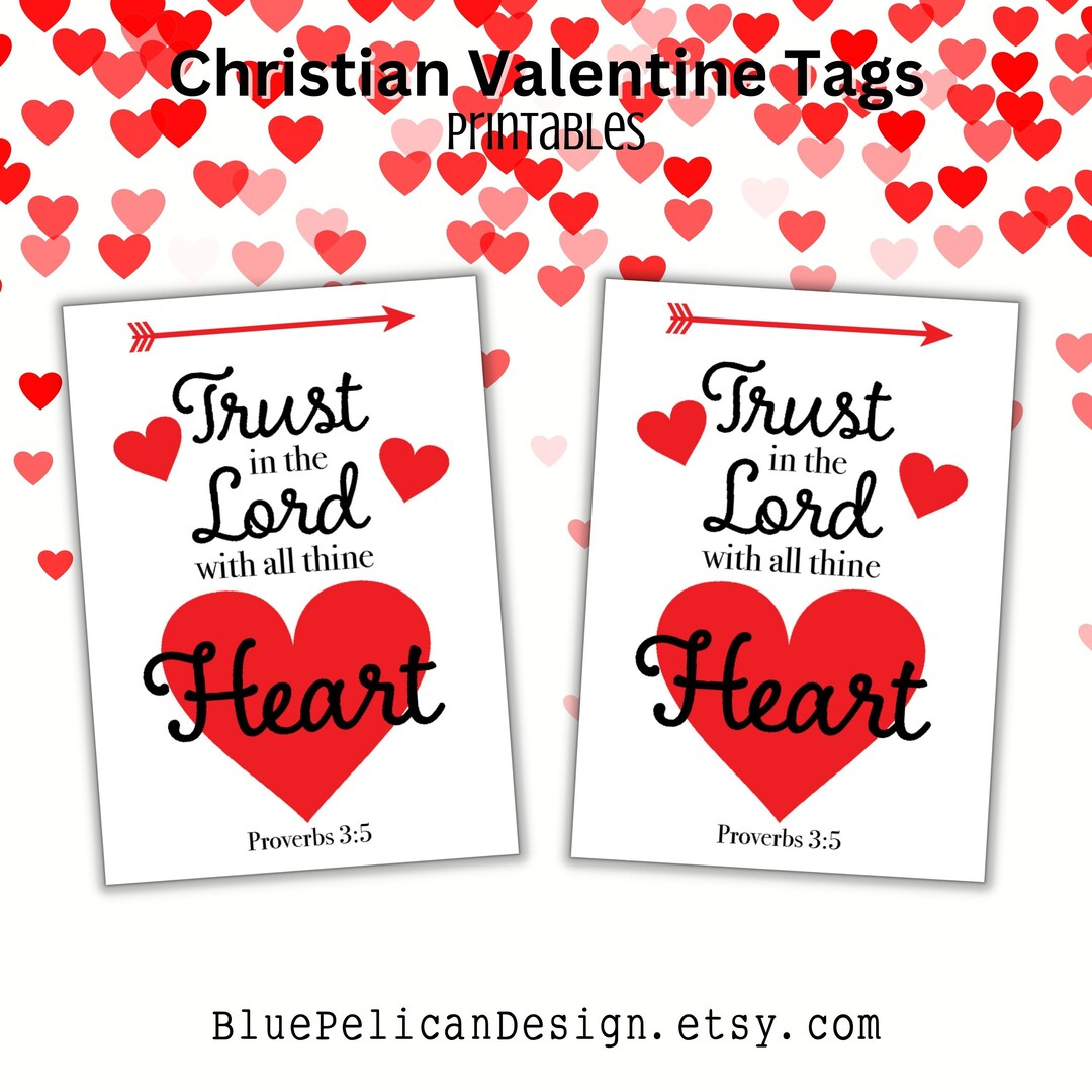 Heart Valentine's Tag – Church Tag – Printable Valentine Card ...