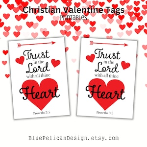 Heart Valentine's Tag – Church Tag – Printable Valentine Card ...