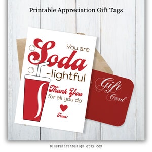 Printable Soda Appreciation Gift Tags for Coke – Soda Delightful ...