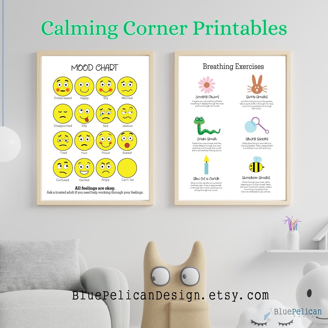 Feelings Poster – Calming Techniques – Calming Corner – Emotions Chart ...