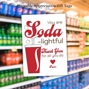 Printable Soda Appreciation Gift Tags for Coke – Soda Delightful ...