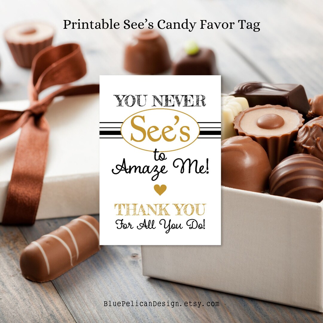 Chocolate Gift Tags – Teacher Appreciation Gift Ideas – Coworker ...