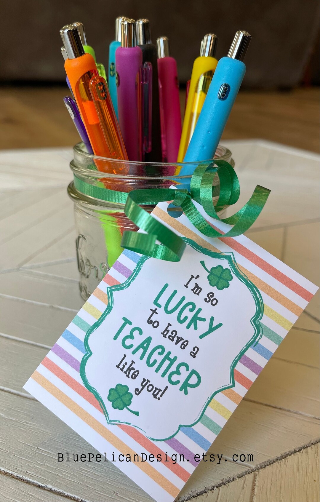 Printable St Patricks Day Card for Teachers – Lucky to Have a Teacher ...