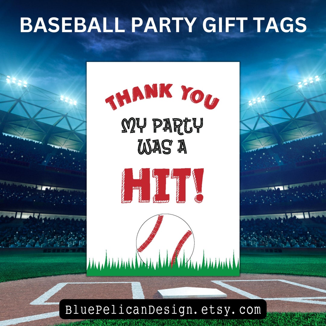 Baseball Gift Tag – Sports Gift Tag – Themed Birthday Gift Tag ...