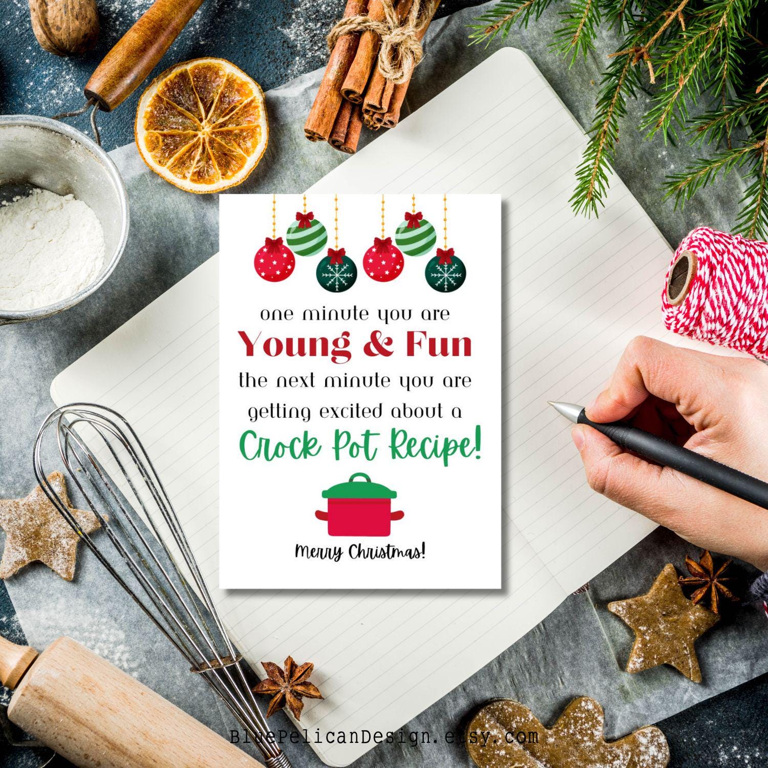 Young and Fun Crock Pot Tag – crock Pot Recipe Gift Tag - Printable ...