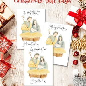 Jesus Gift Tag – Printable Christmas Gift Tag – Holiday Gift Tag ...