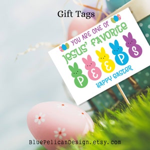 Easter Basket Treat Tags – Easter Scripture Cards – Bible Verse Gift ...