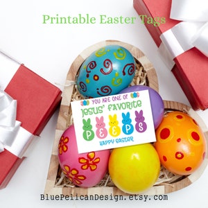 Easter Basket Treat Tags – Easter Scripture Cards – Bible Verse Gift ...