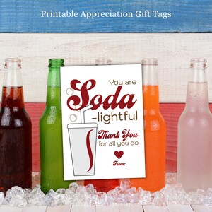 Printable Soda Thank You Gift Tags – Diet Dr Pepper Soda Delightful ...