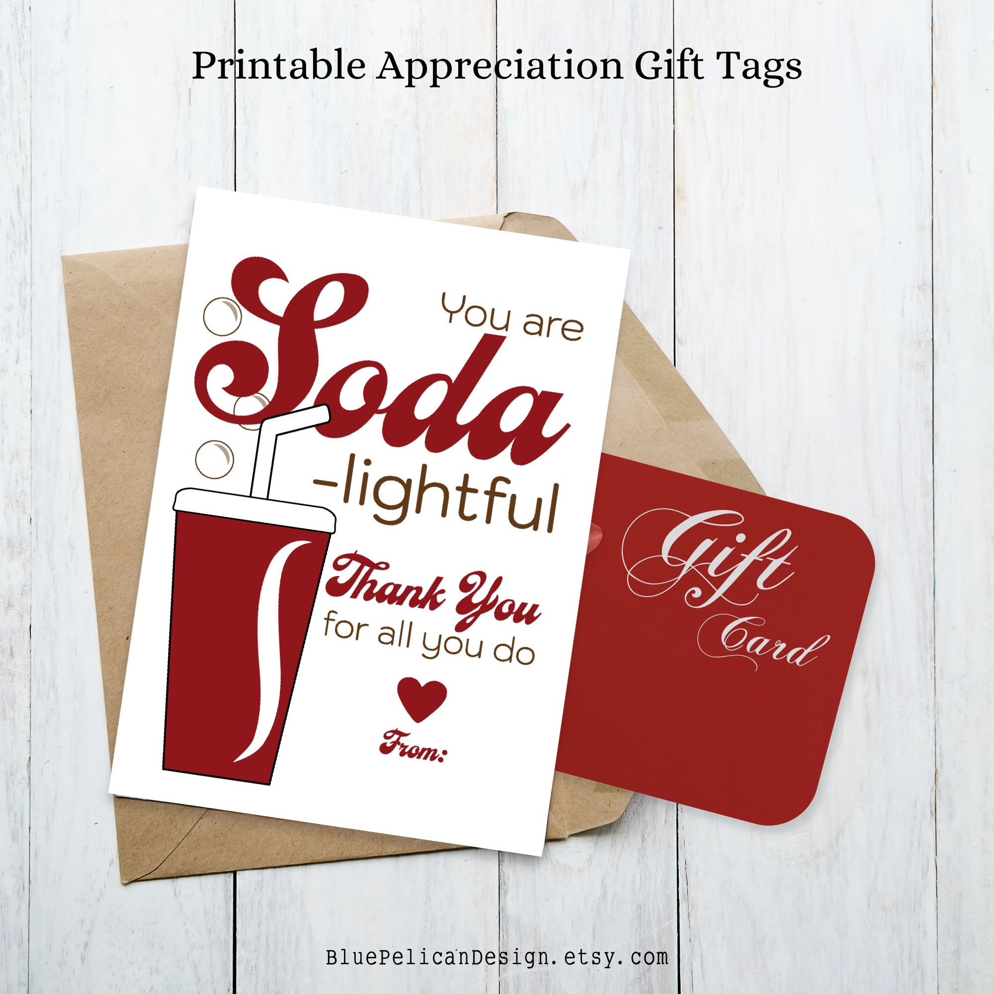 Printable Soda Appreciation Gift Tags – Soda Delightful – Tumbler Gift ...