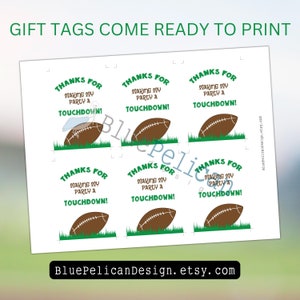 Football Gift Tag – Sports Gift Tag – Themed Birthday Gift Tag ...