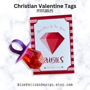 Ring Pop Valentine's Tag – Church Tag – Printable Valentine Card ...