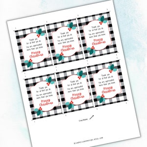 Teacher Gift Tags printable Gift Tags Christmas Gift Tags - Etsy