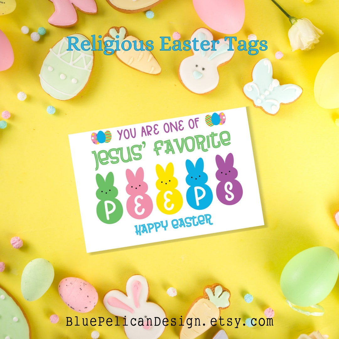 Easter Basket Treat Tags – Easter Scripture Cards – Bible Verse Gift ...