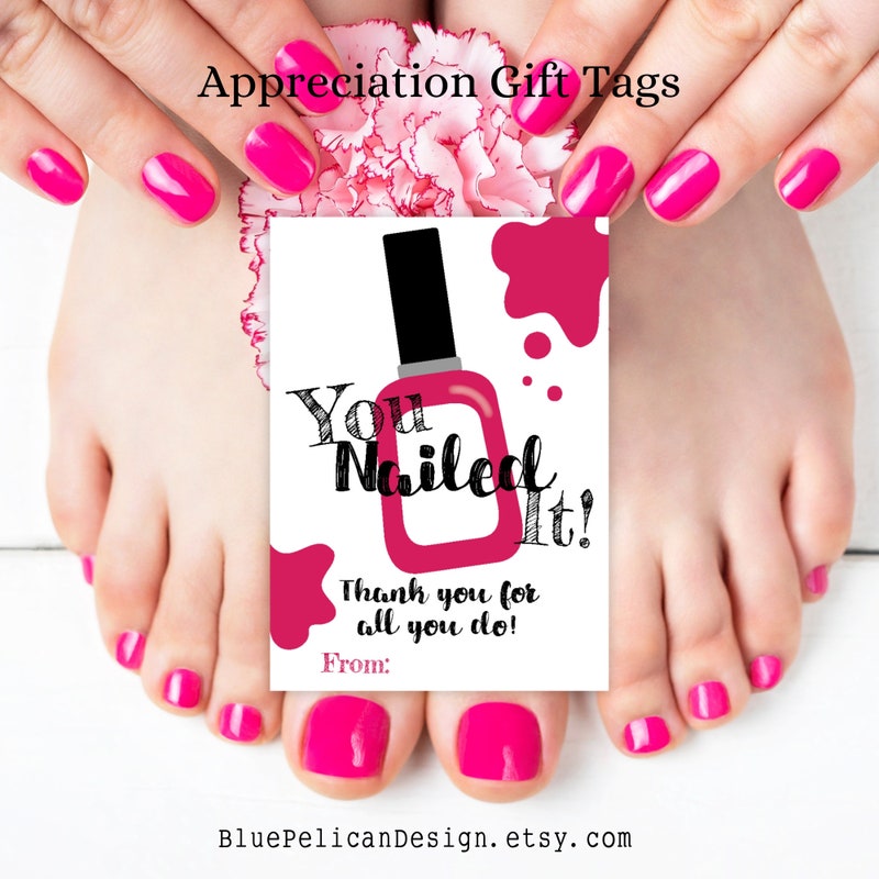 Nail Polish Favor Tag - Etsy