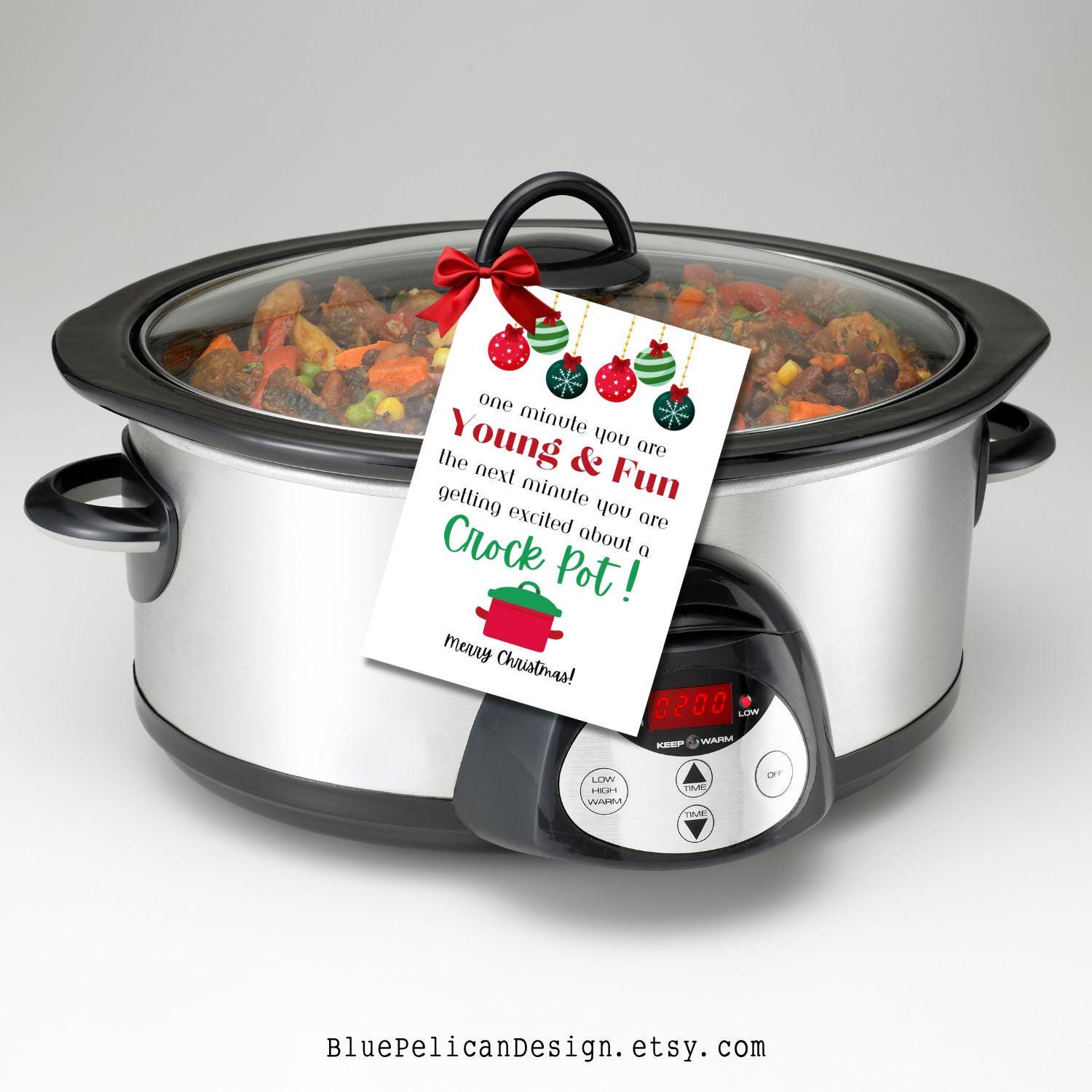 Young and Fun Crock Pot Tag – crock Pot Recipe Gift Tag - Printable ...