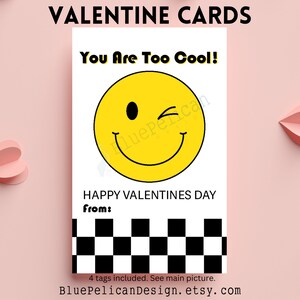 Smiley Face Valentine Cards – Retro Valentine Cards – Cute Valentines ...