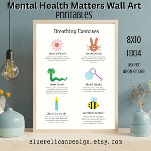 Emotional Regulation Poster With Breathing Exercises – Mindfulness ...
