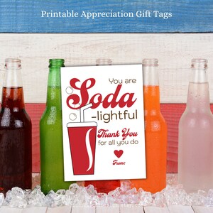Printable Soda Appreciation Gift Tags for Coke – Soda Delightful ...