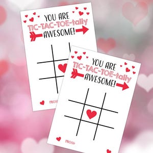 Printable Valentine's Day Tic Tac Toe Cards – Kids Valentine Printables ...