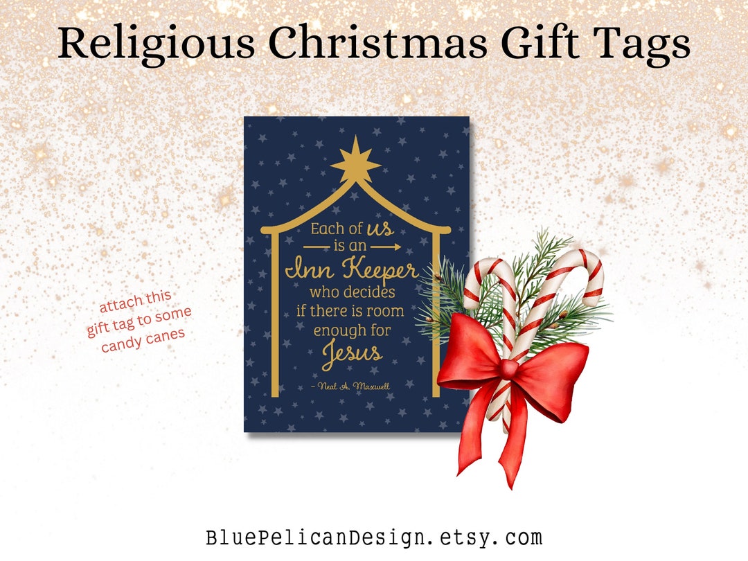 Nativity Christmas Tag – LDS Christmas Favor Tag – Christian Christmas ...