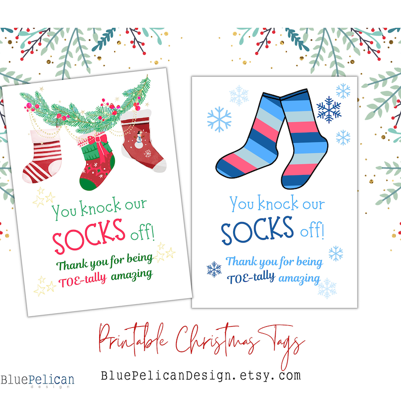 Sock Gift Tag - 60+ Gift Ideas for 2025
