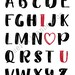 Alphabet Nursery Print – I Heart U Classroom Poster (digital Download ...