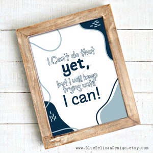 Mind Growth Wall Art – Mental Health Poster – Kids Self Esteem ...